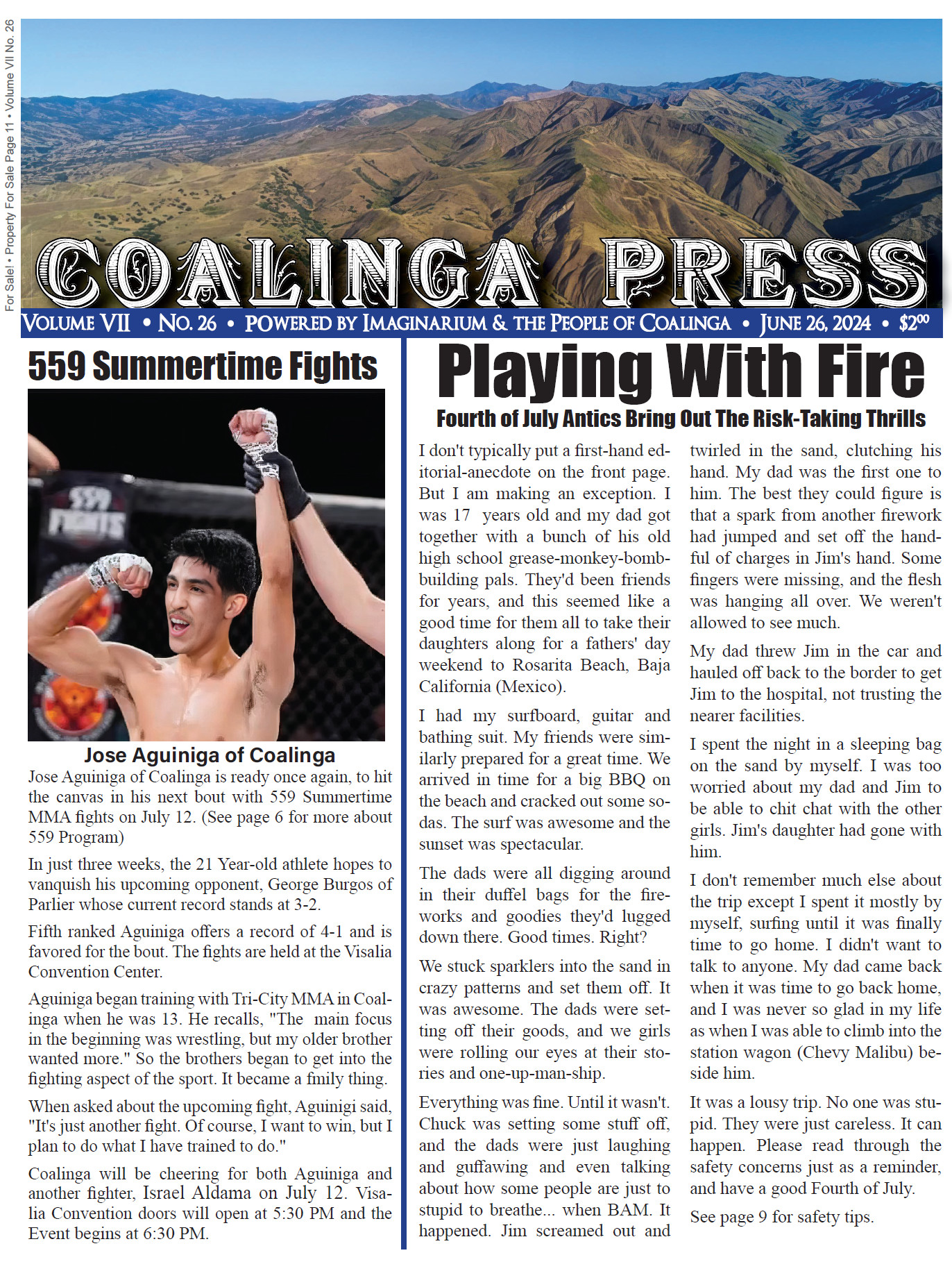 Coalinga Press – ACCURATE & RELEVANT LOCAL NEWS