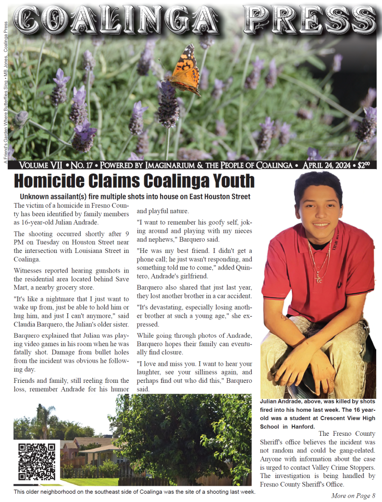Coalinga Press – ACCURATE & RELEVANT LOCAL NEWS