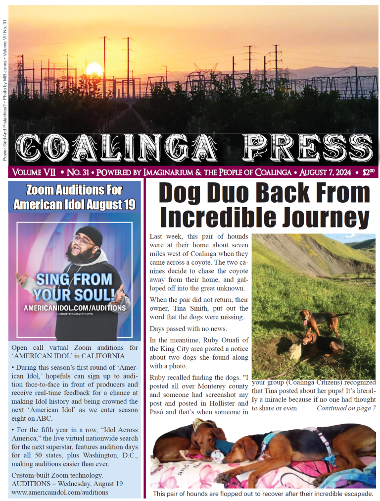 Coalinga Press – ACCURATE & RELEVANT LOCAL NEWS
