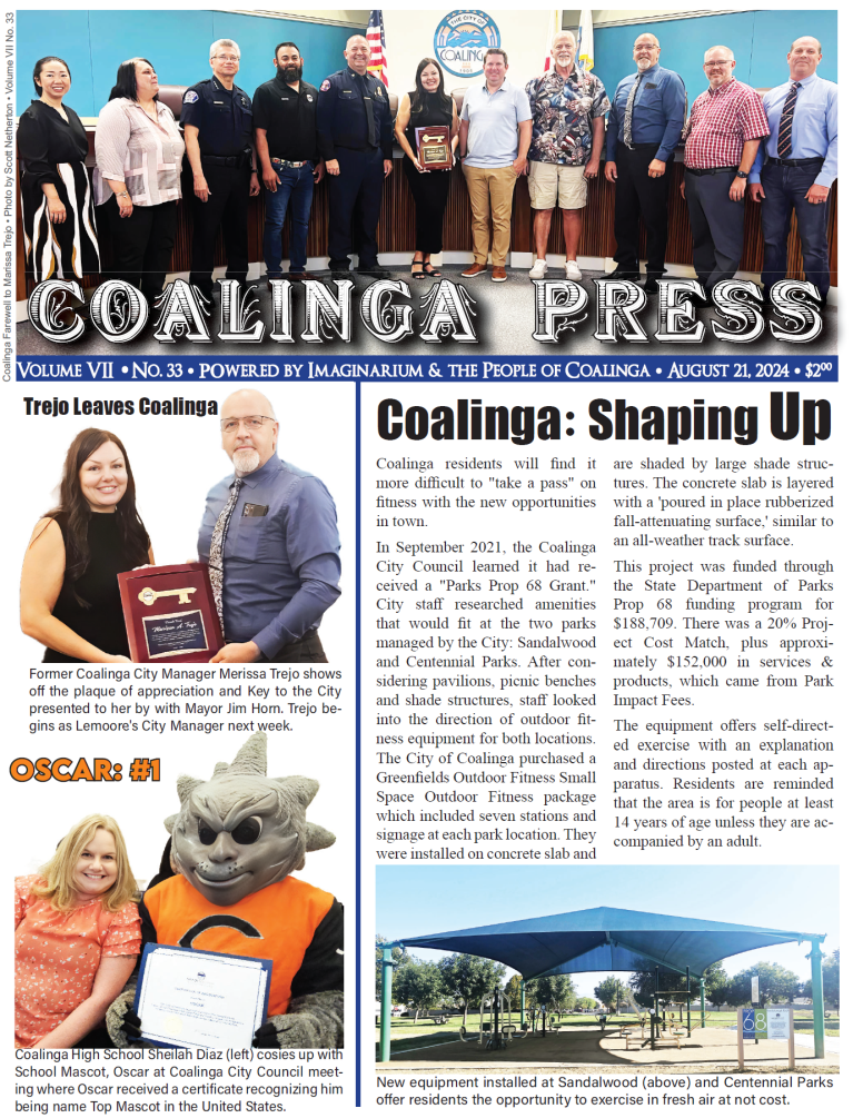 Coalinga Press – ACCURATE & RELEVANT LOCAL NEWS