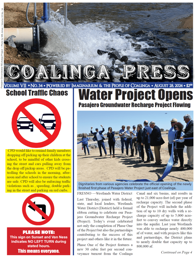 Coalinga Press – ACCURATE & RELEVANT LOCAL NEWS