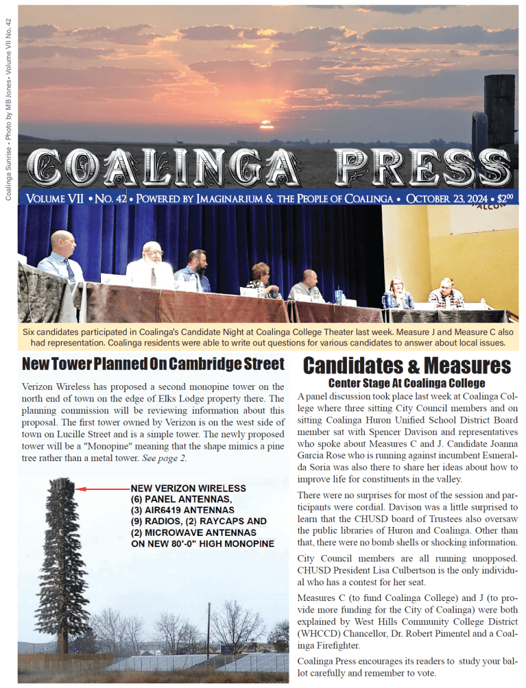 Coalinga Press – ACCURATE & RELEVANT LOCAL NEWS