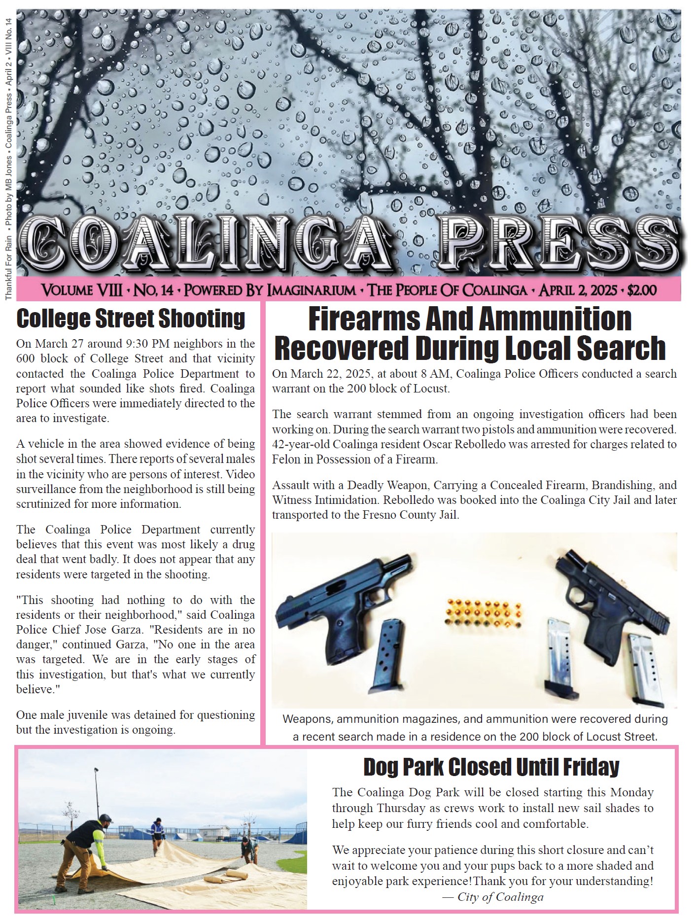 Coalinga Press – ACCURATE & RELEVANT LOCAL NEWS