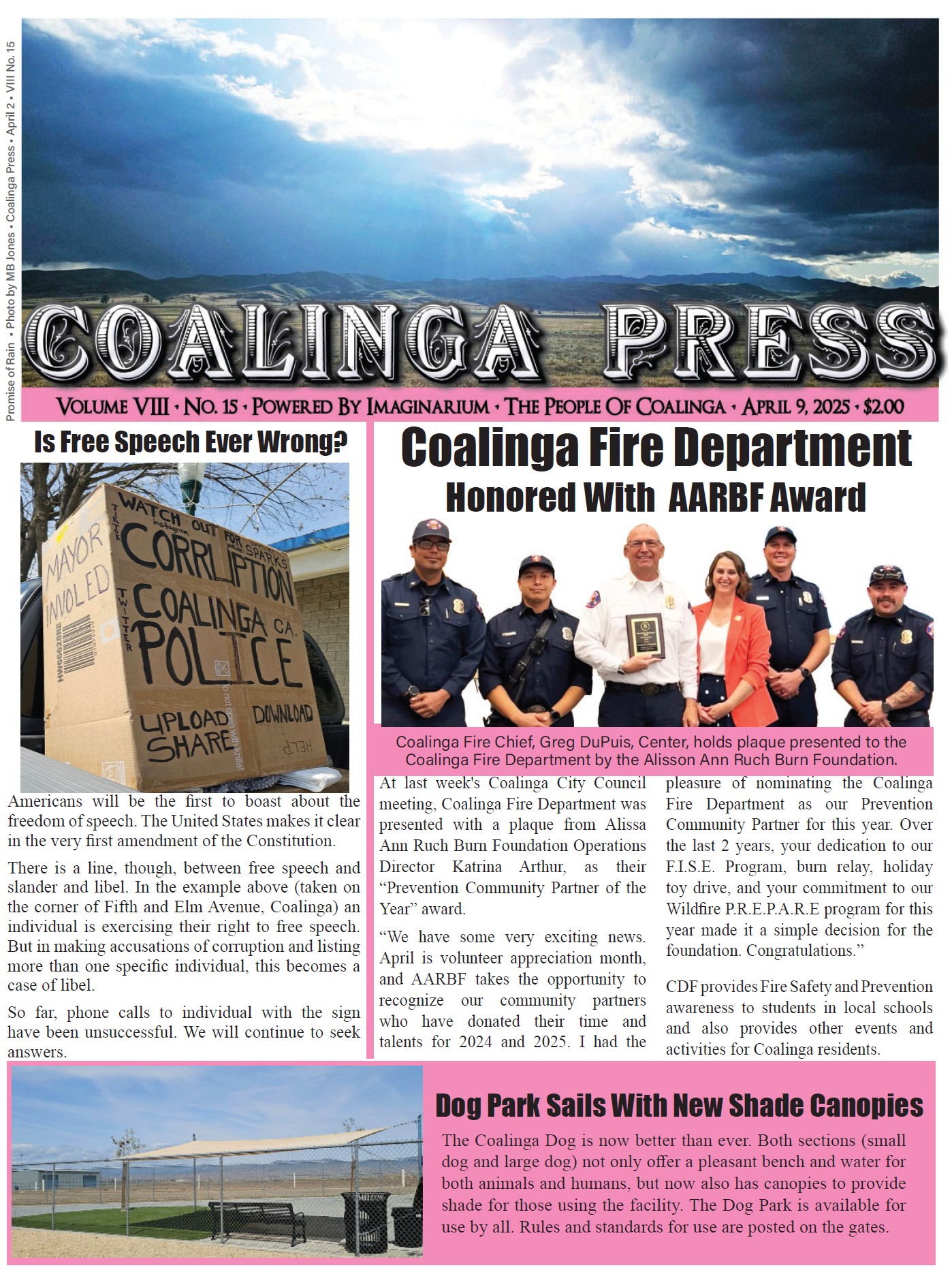 Coalinga Press – ACCURATE & RELEVANT LOCAL NEWS